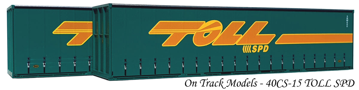 40CS-15 TOLL SPD 40' Curtain Sided Containers – On Track Models