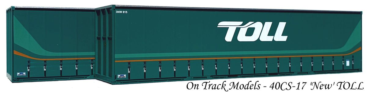 40CS-17 New TOLL 40' Curtain Sided Containers – On Track Models