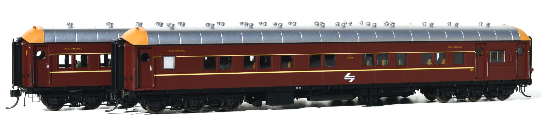 SI-201c Deep Indian Red SI Cars with L7 Logo – On Track Models