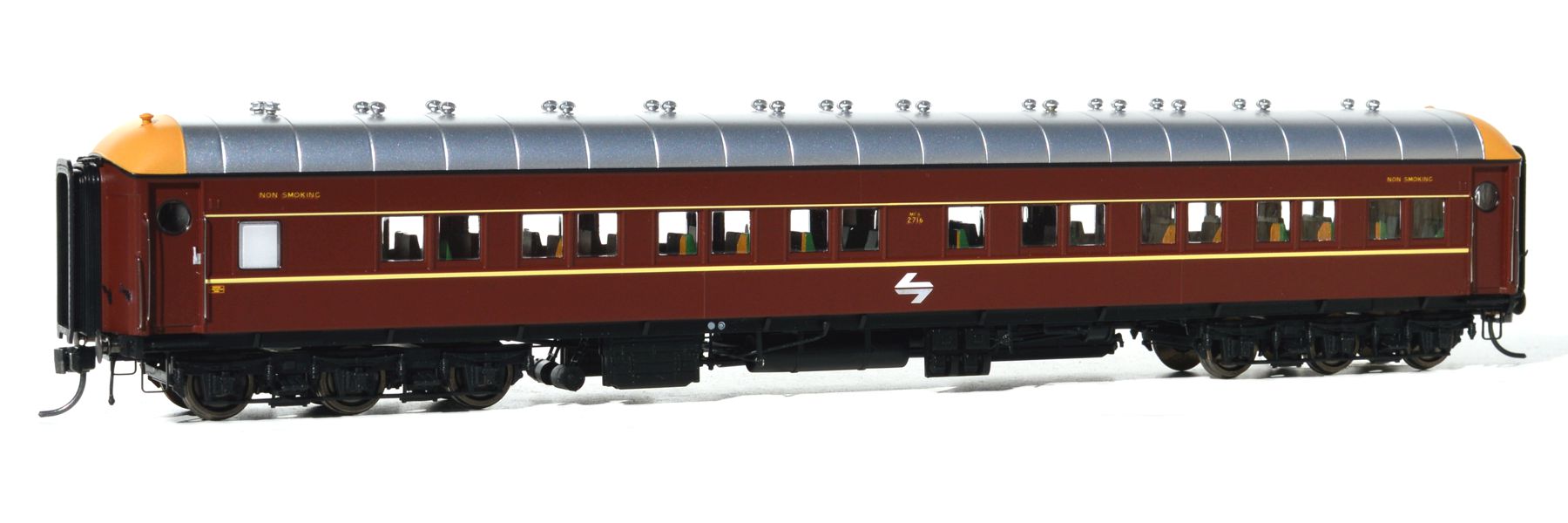 SI-201c Deep Indian Red SI Cars with L7 Logo – On Track Models