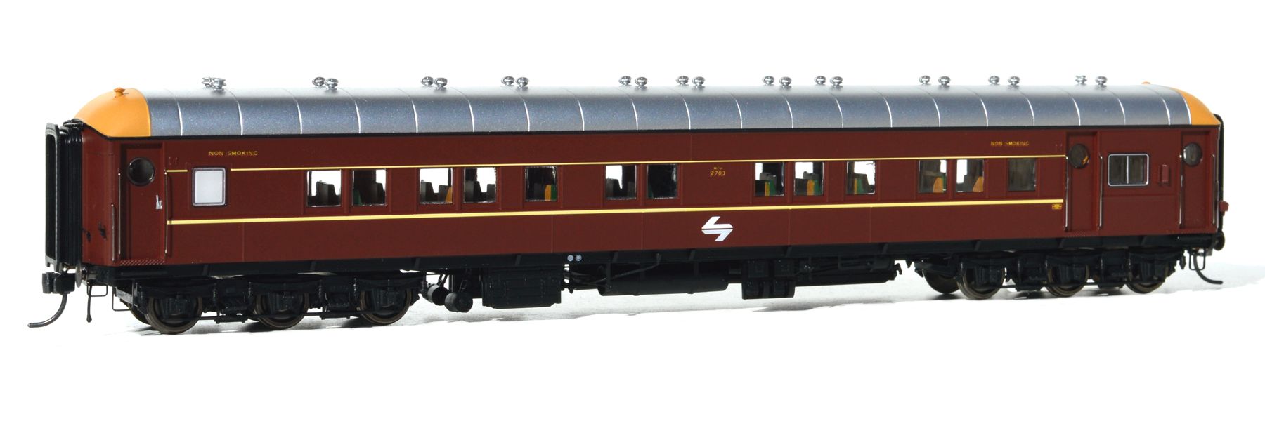 SI-201c Deep Indian Red SI Cars with L7 Logo – On Track Models